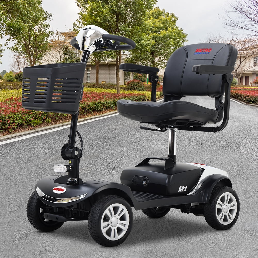 BTMWAY 4 Wheel Mobility Scooter, Compact Electric Wheelchair Device ...
