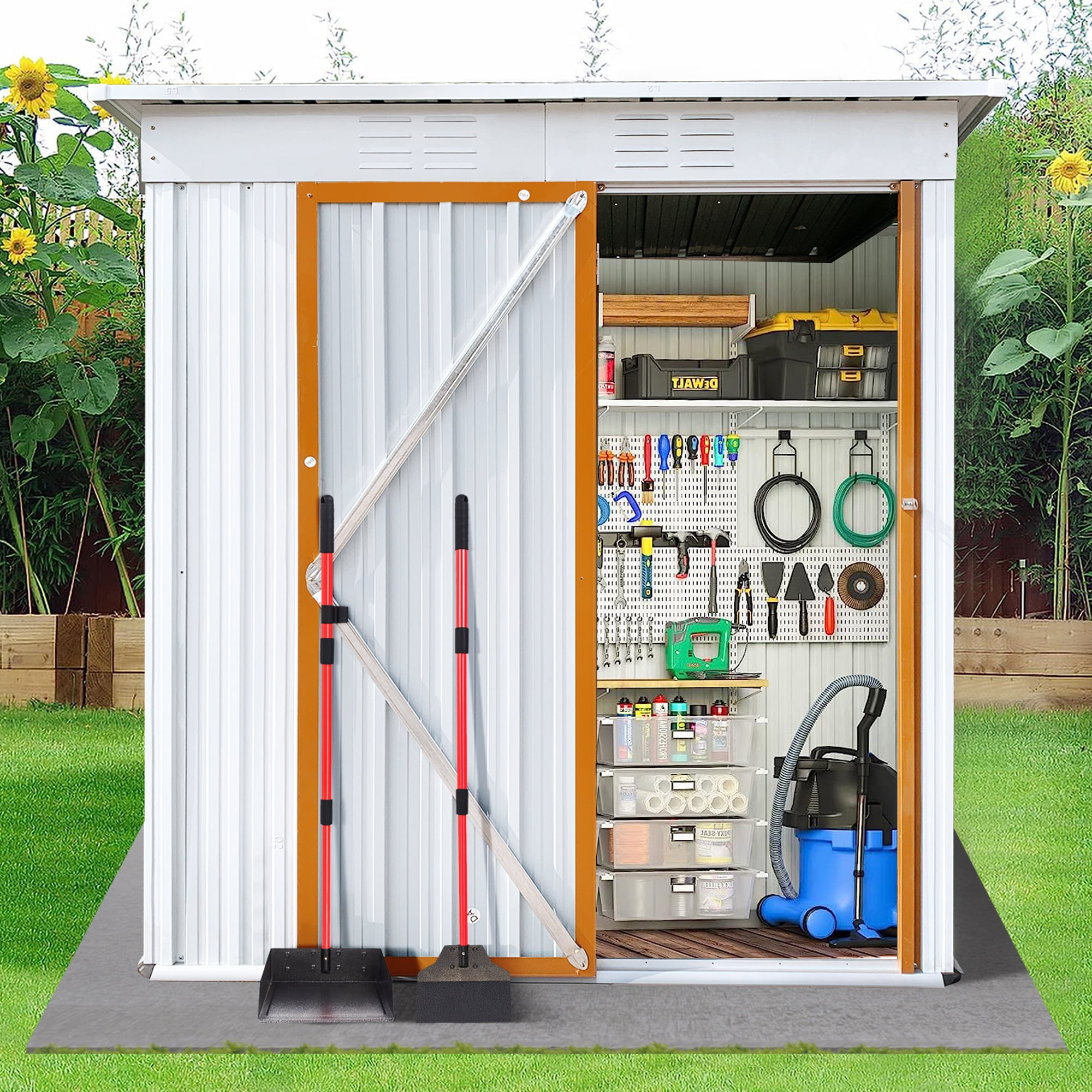 Outdoor Storage Shed with Lockable Door, Shutter Bahrain | Ubuy