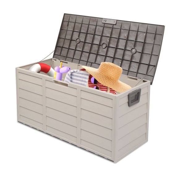 Hanover Outdoor Hanover 3-in-1 Deck Box Set for Outdoor Storage ...