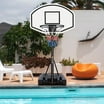 SwimWays Poolside Basketball Hoop, Heavy-Duty Water Sport Game Set for ...