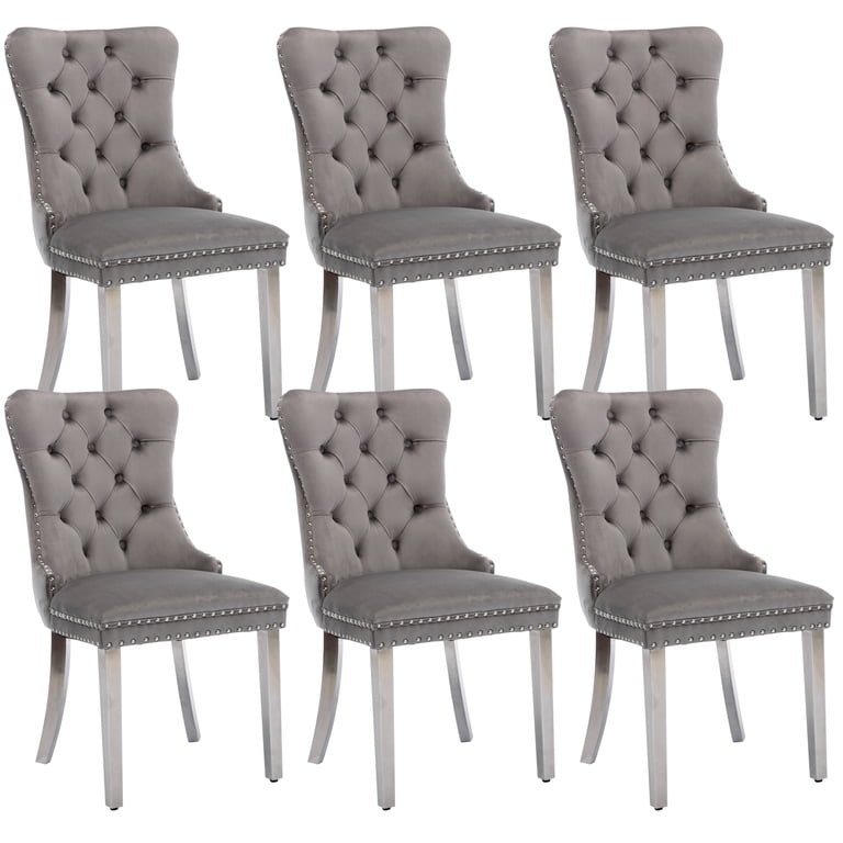 Dining Room Chair Chrome Legs Louis Round Chrome Dining Table And