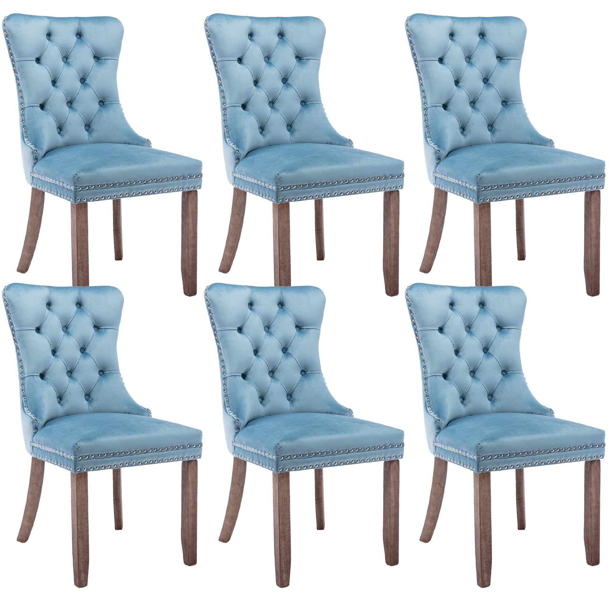 Legahome Dining Room Chairs Set Of 6 Modern Upholstered Velvet Dining