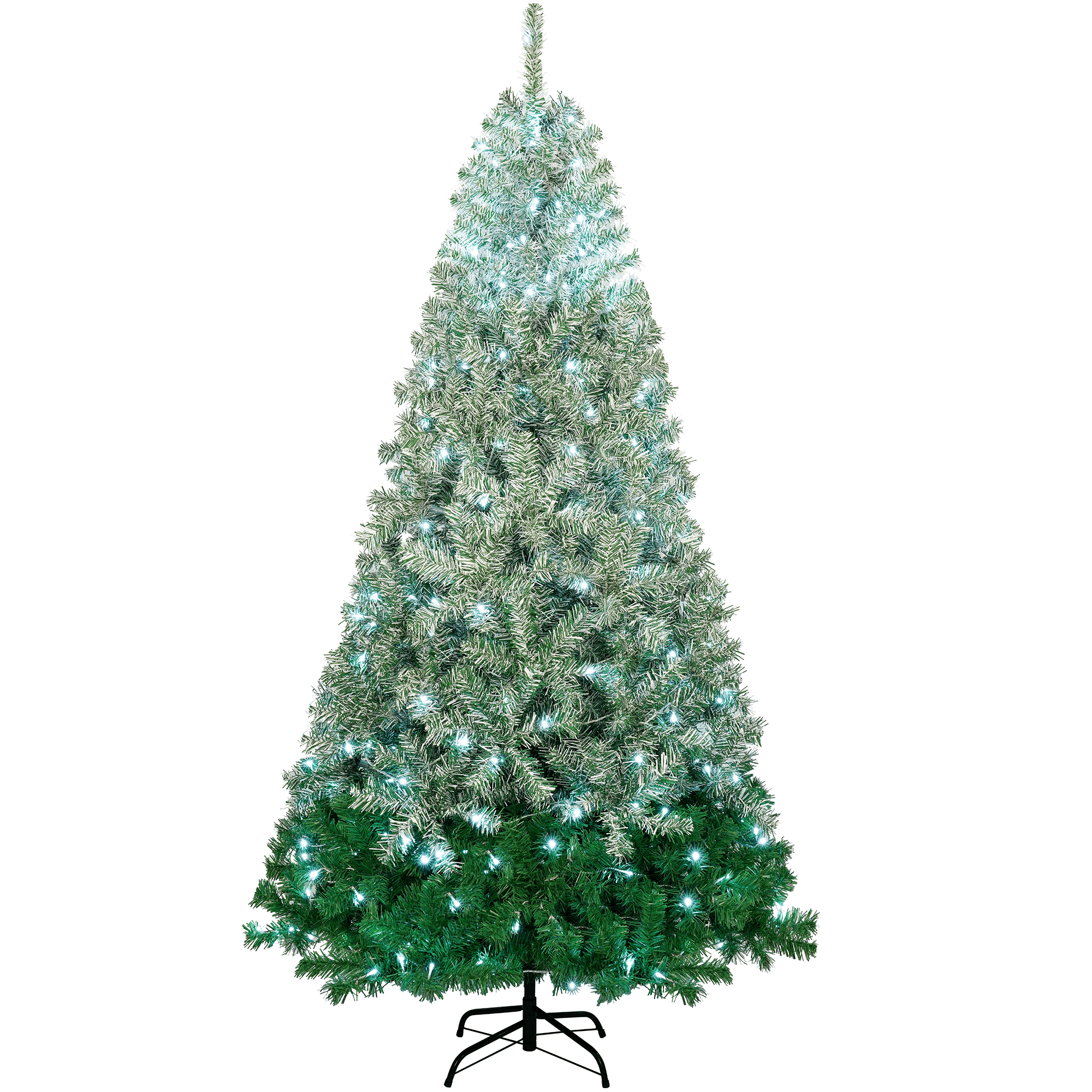 BTMWAY Green Christmas Tree, 7.6FT Artificial Christmas Tree with 300 ...