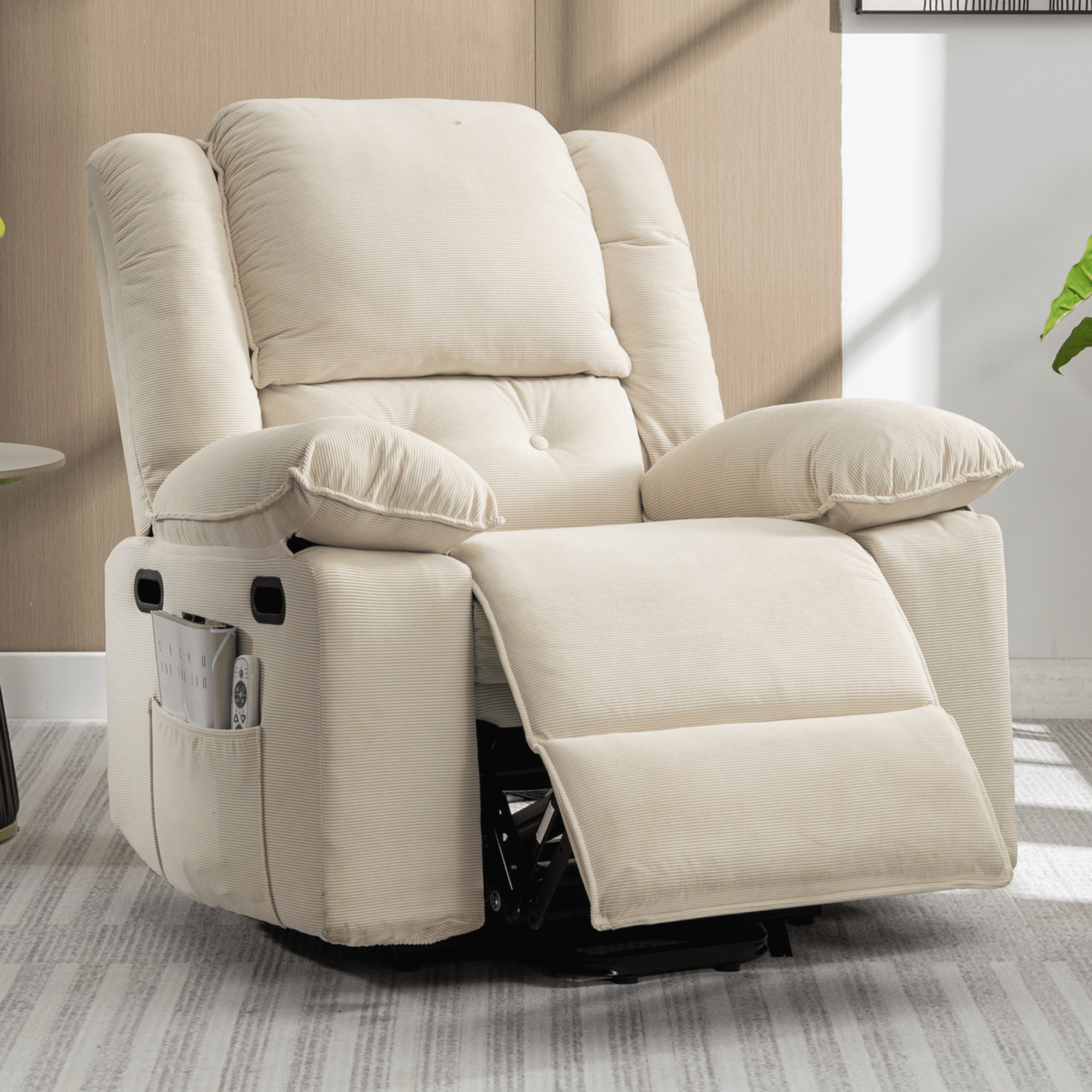 BTMWAY Massage Recliner, Electric Power Lift Recliner with Remote and ...