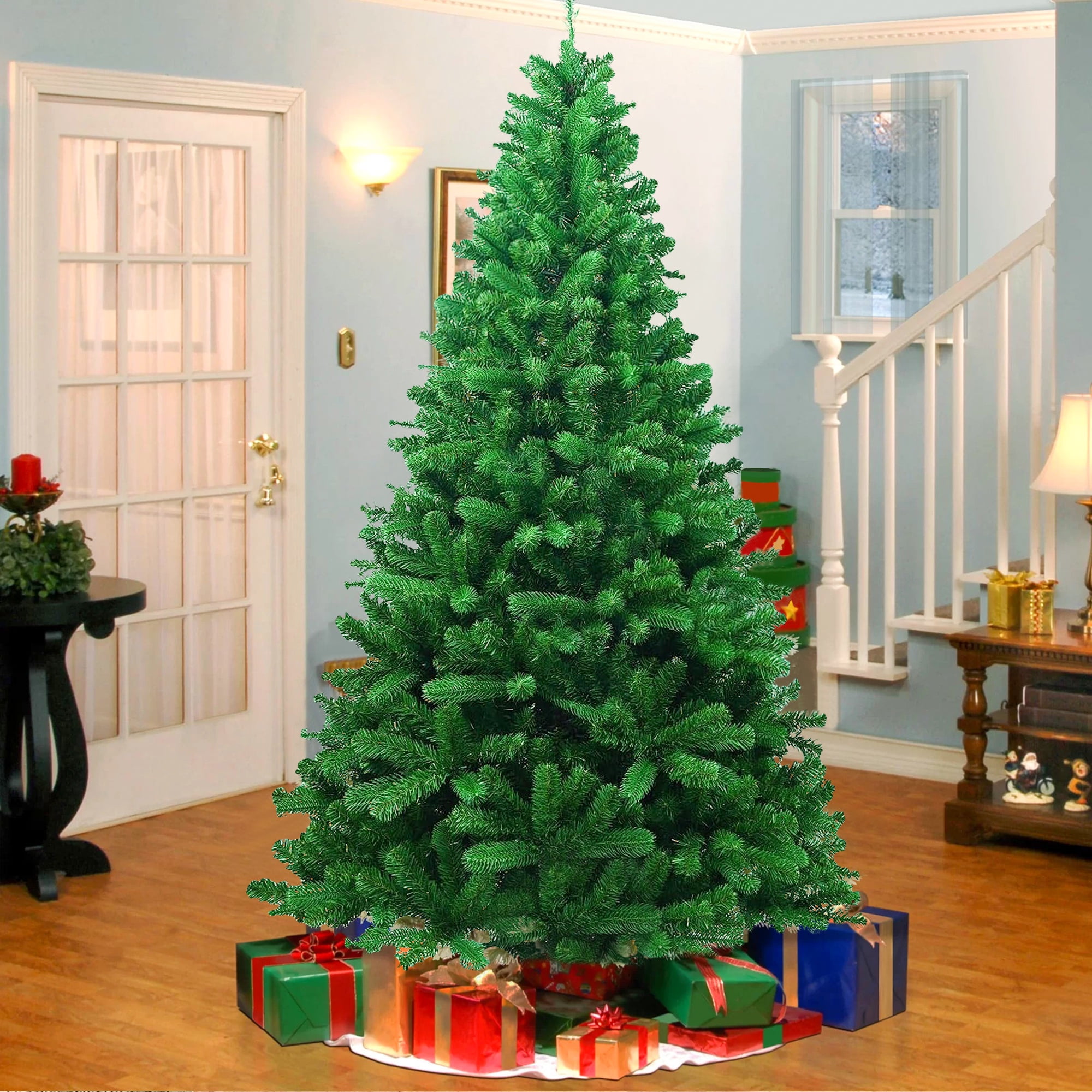 PAPROOS Christmas Trees, 6FT Artificial Christmas Tree with Lush 1050 ...