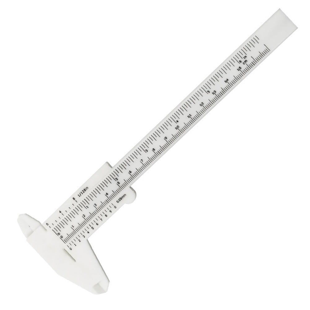 BTOER 0-150mm Double Rule Scale Plastic Vernier Caliper Mini Measuring ...