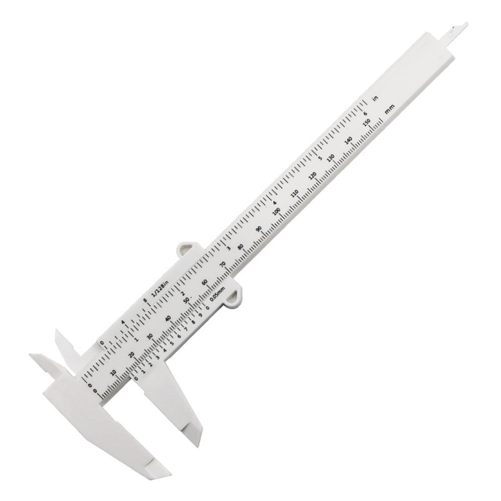 BTOER 0-150mm Vernier Calipers Double Rule Scale Plastic Depth Height ...