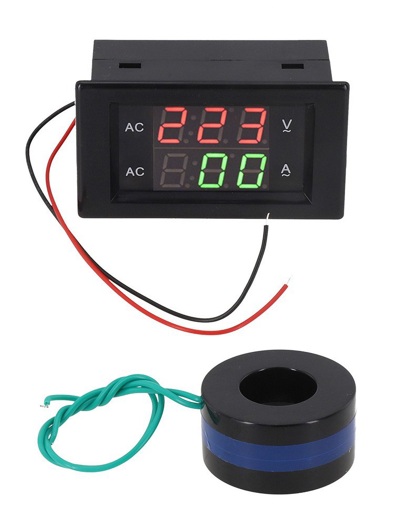 BTOER 0.39inch AC 500V 100A Digital Voltmeter Ammeter Panel with ...