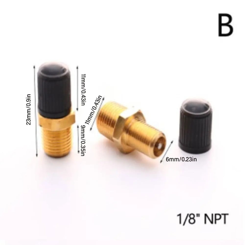 BTOER 1/4 NPT 1/8 NPT M10 Air Compressor Tanks Fill Valve Brass Valve ...