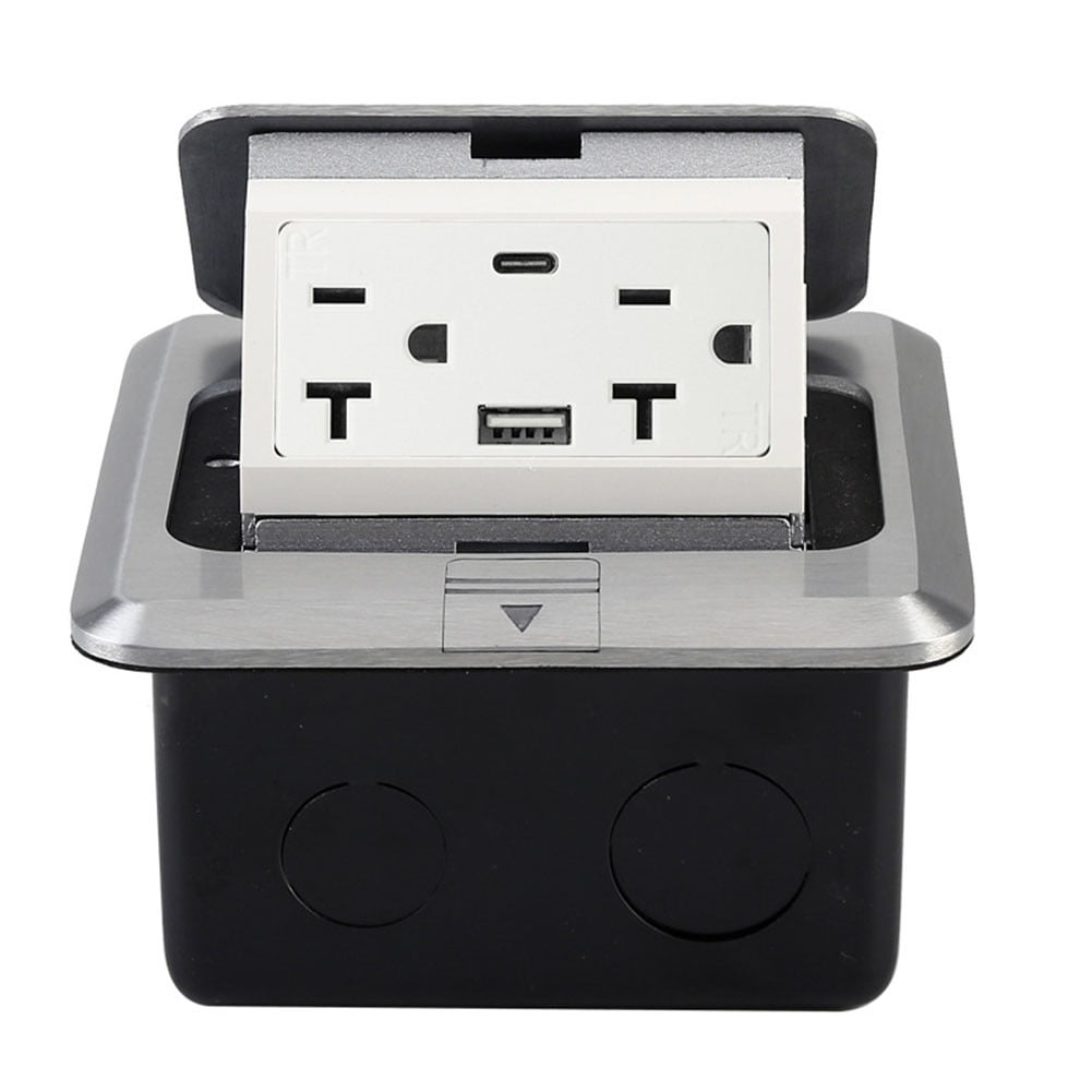 BTOER 1 PCS Floor Outlet Floor Kit Waterproof Electrical Outlet Cover ...