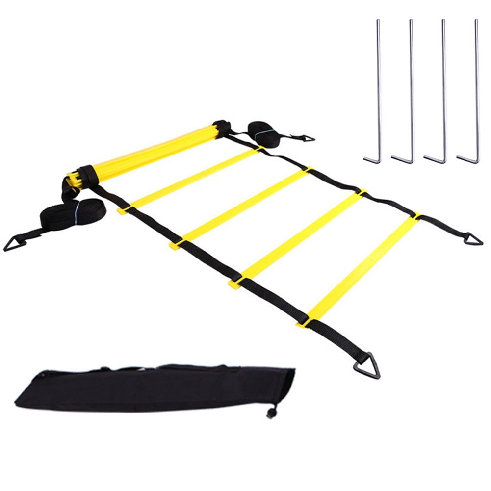 BTOER 1 Set Mobility Speed Ladder Stairs Nylon Straps Training Ladders ...