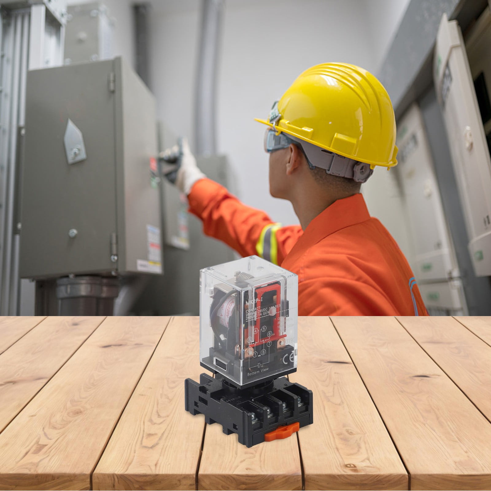 BTOER 1 Set Power Relay MK2P-I General Purpose Relay 10A 8 Pin DPDT ...