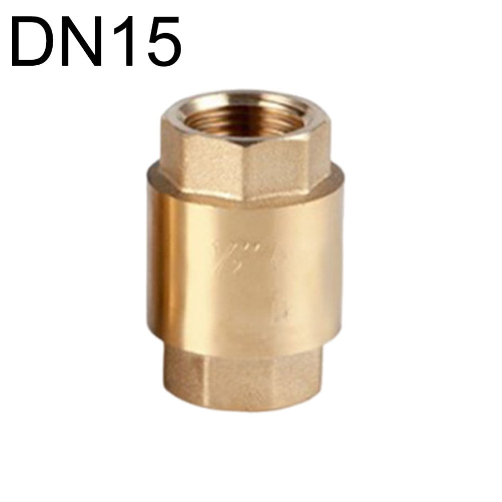 BTOER 1 pcs brass threaded inline spring check valve for water control ...