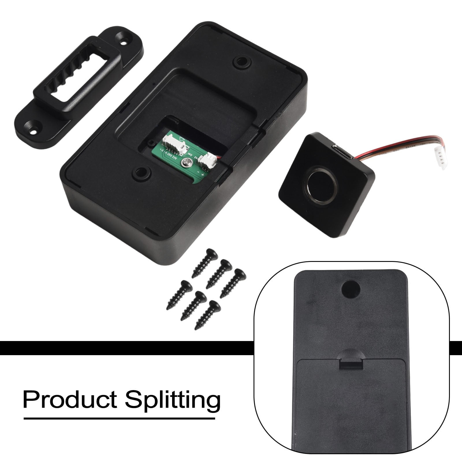 BTOER 10 Fingerprint Lock Smart Padlock Lock Drawer Cabinet Biometric ...