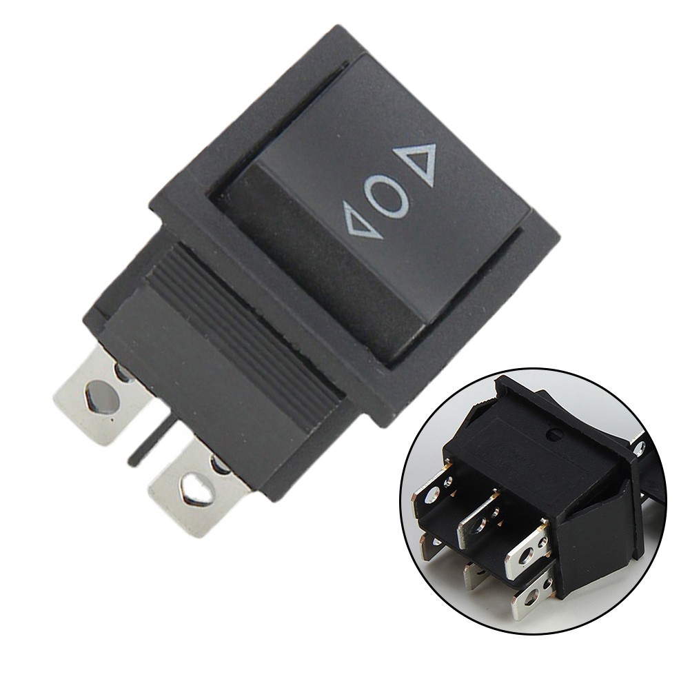 BTOER 10 pieces Rocker switch, BUTTON ON/OFF/ON Momentary 16 A, 6 Pin ...