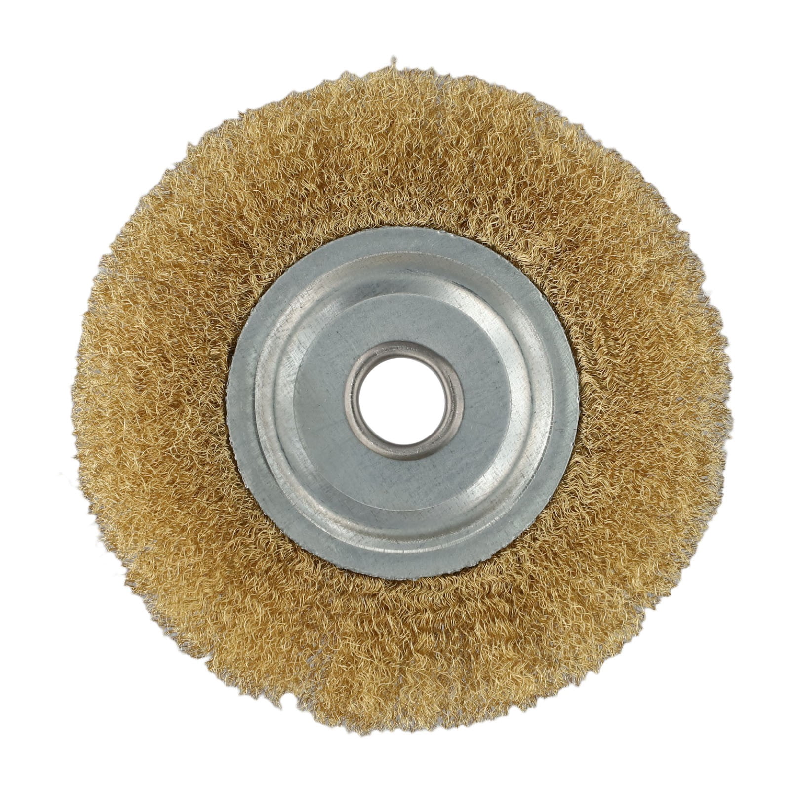 BTOER 100-250mm Soft Flat Brass Copper Wire Brush Polishing Wheel ...