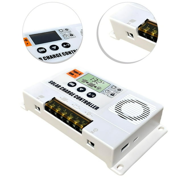 BTOER 10A/20A/30A Solar Charge Controller 12V/24V for PWM for AGM ...