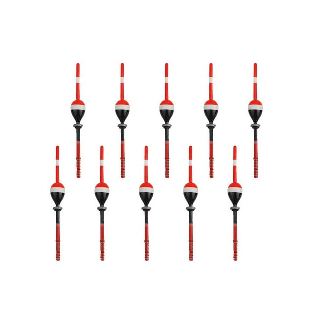 BTOER 10pcs Balsa Wood Fishing Floats Spring Floats with Round for ...