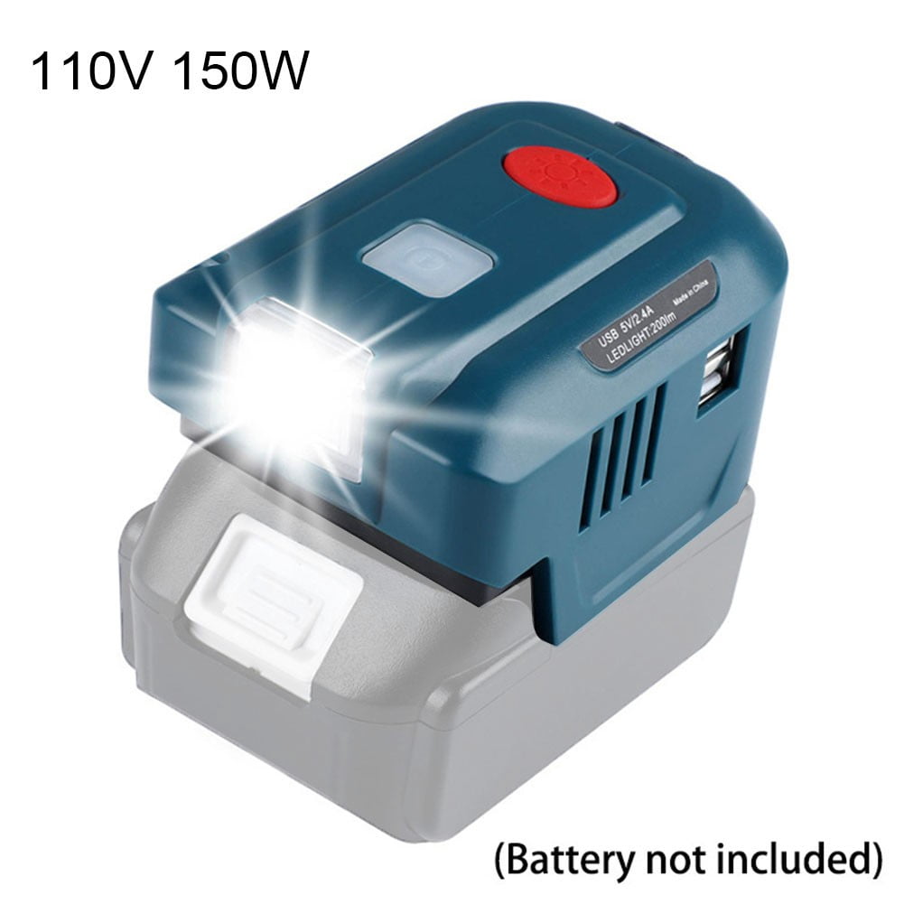 BTOER 110V Power Inverter 150/200W Portable 18V Lithium Battery USB ...