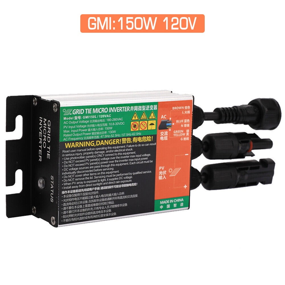 BTOER 120W-300W for Solar Microinverter MPPT Grid Tie Pure Sine Wave ...