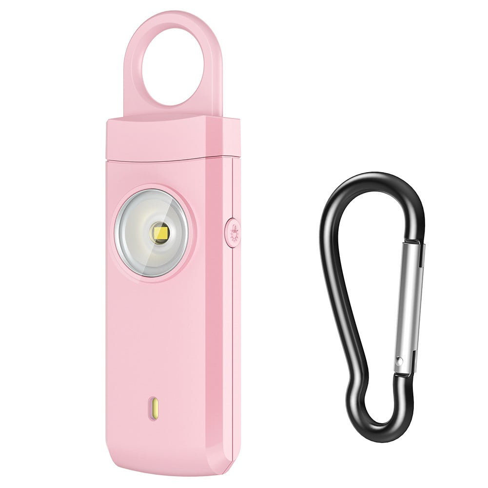 BTOER 130DB Safety Personal Alarm Rechargeable LED Keychain Flashlight ...