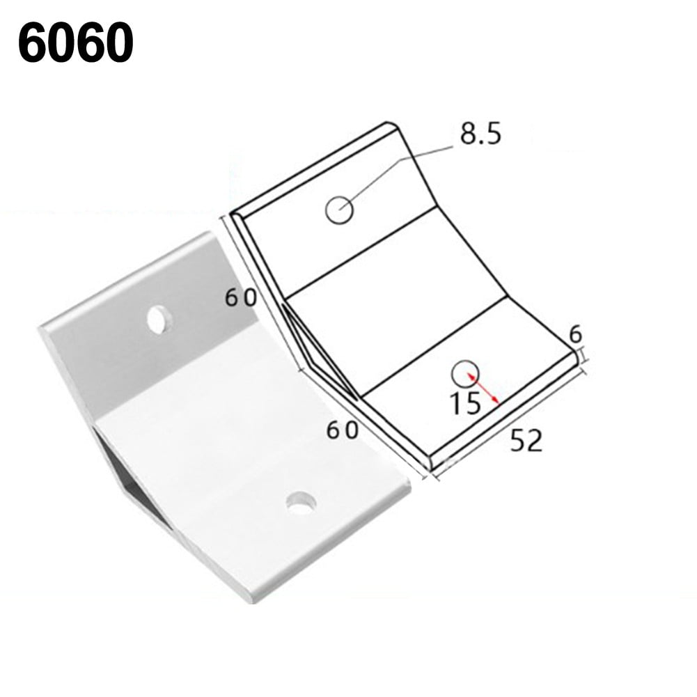 BTOER 135 Degree Corner Angle Bracket Connection Joint Fastener for ...