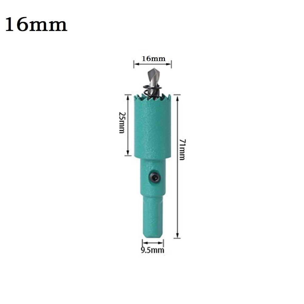 BTOER 16-50mm Bimetal Wood Drill Bit HSS 2 Woodworking for Plasterboard ...