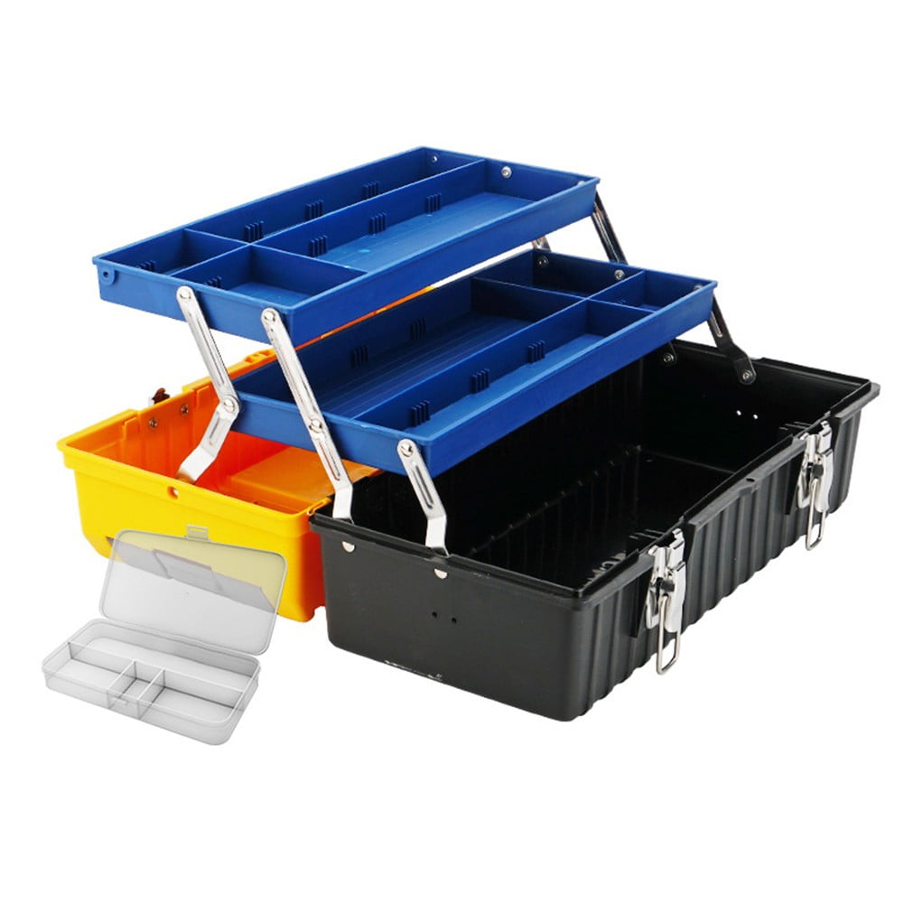 BTOER 17inch Electrician Tool Box Three Layer Waterproof Large Storage ...
