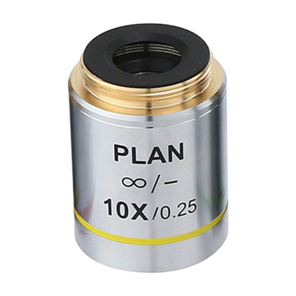 BTOER 195 Microscope Objective 4X10X20X Infinity Objective Microscope ...