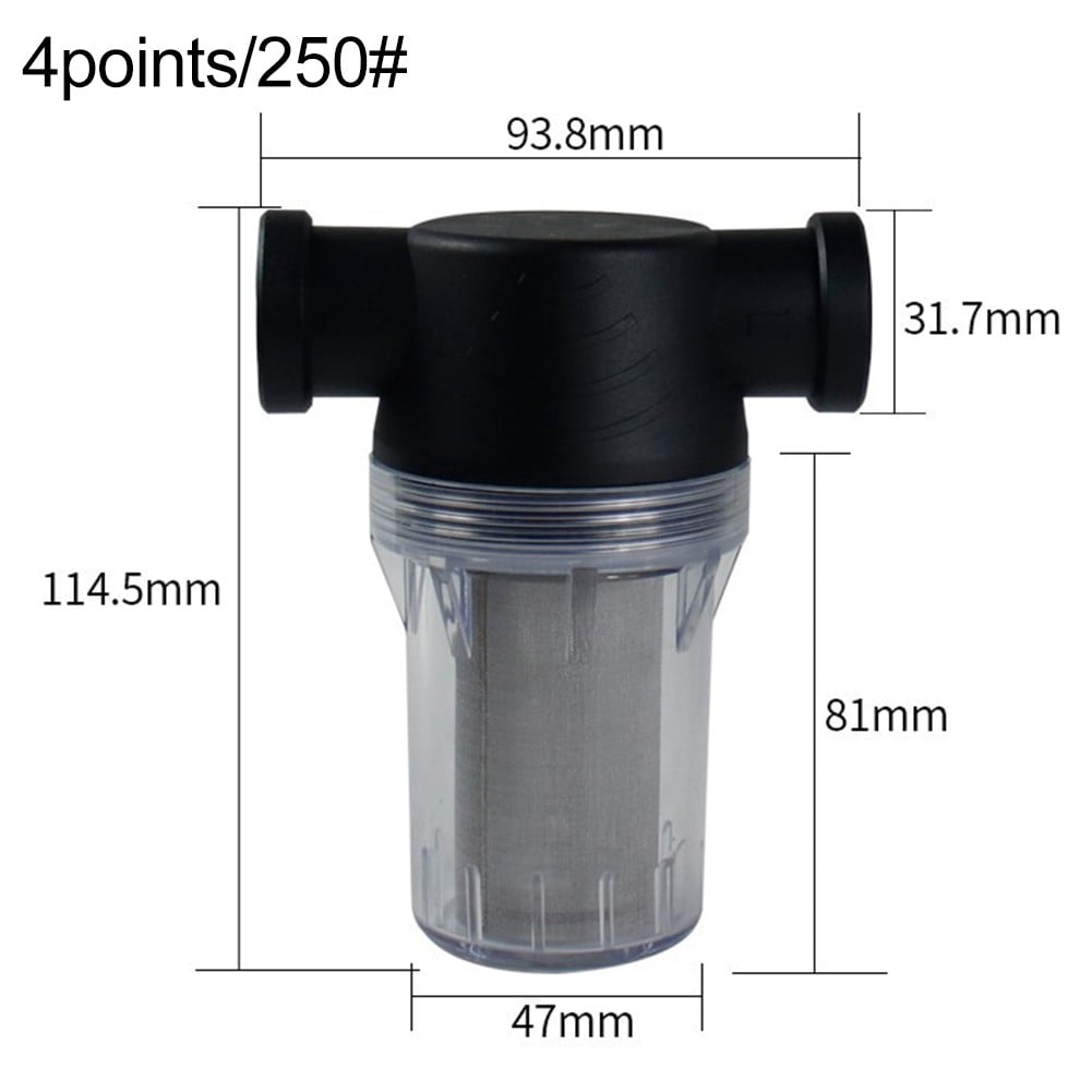 BTOER 1PC 1/2" 3/4" 1" Water Pump Strainer Filter with 250 Mesh Filter ...
