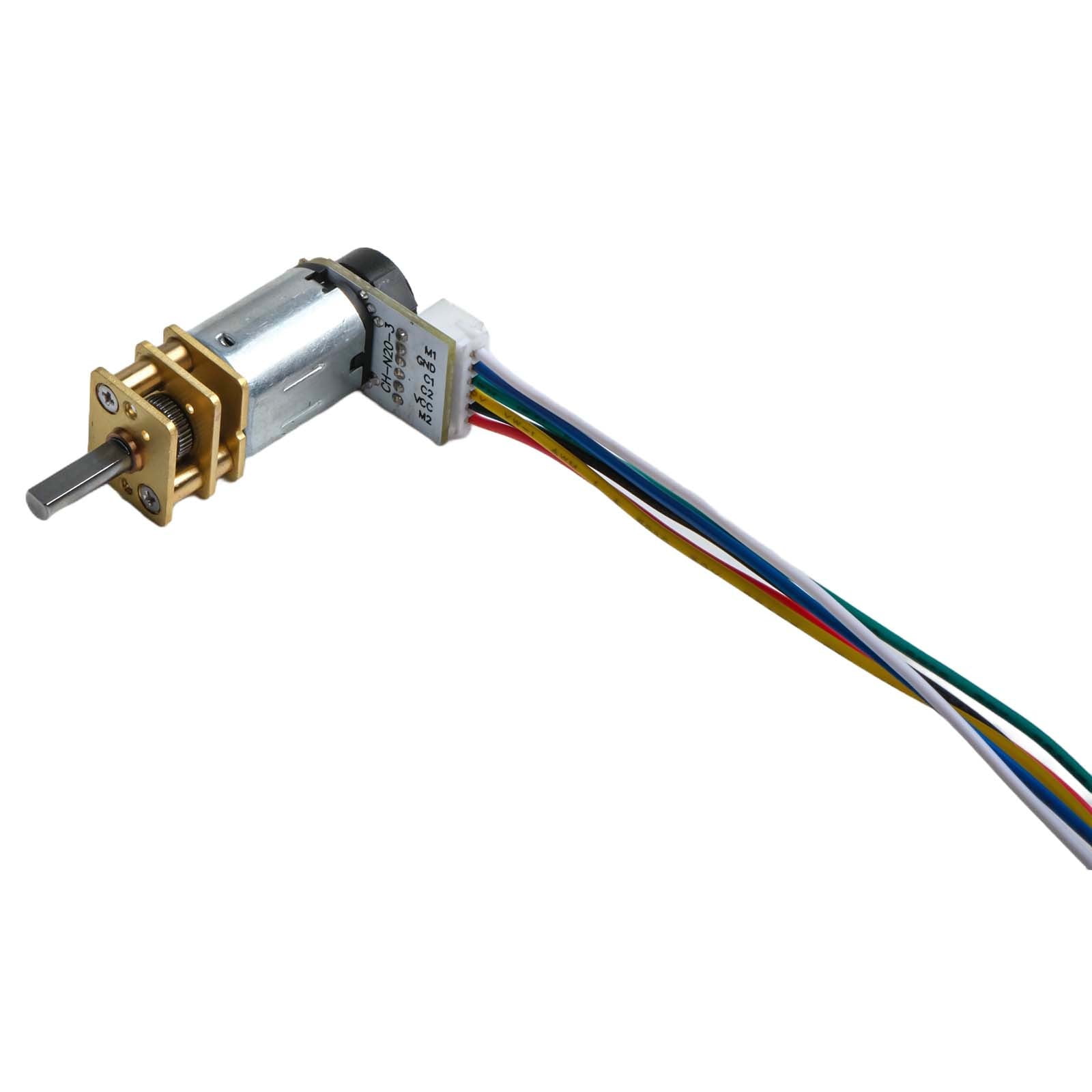 BTOER 1PCS for GA12 for N20 Encoder DC 6V Metal Gear DC Motor Gearwheel ...