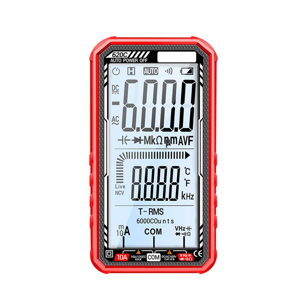 BTOER 1Pack Intelligence Multimeter 6000 Counts Meter Digital Built-in ...