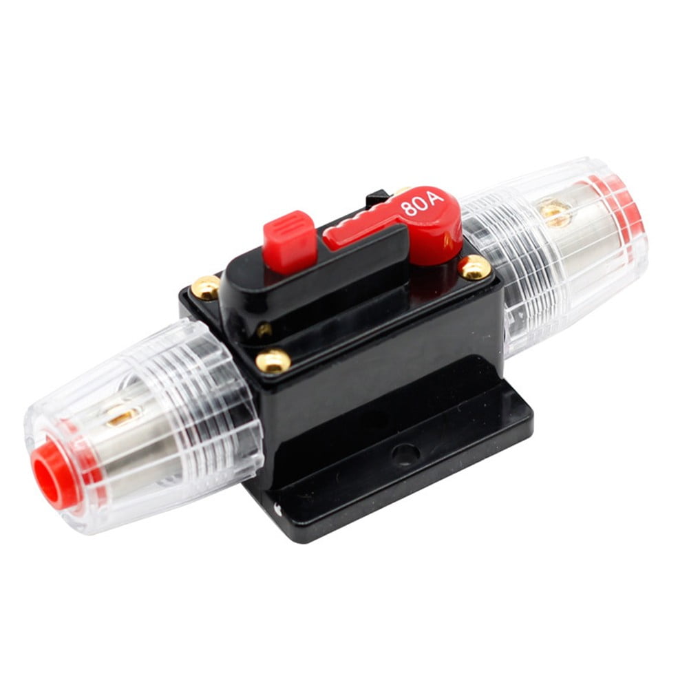 BTOER 1Packs Auto Inline Fuse Breaker with Wire Lugs and Heat Shrink ...