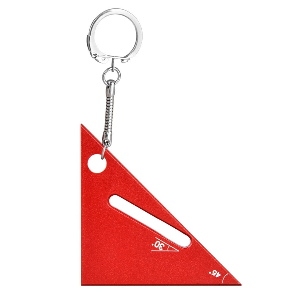 BTOER 1pc Aluminum Alloy Triangle Ruler Measurement Tool 45/90 Degree ...