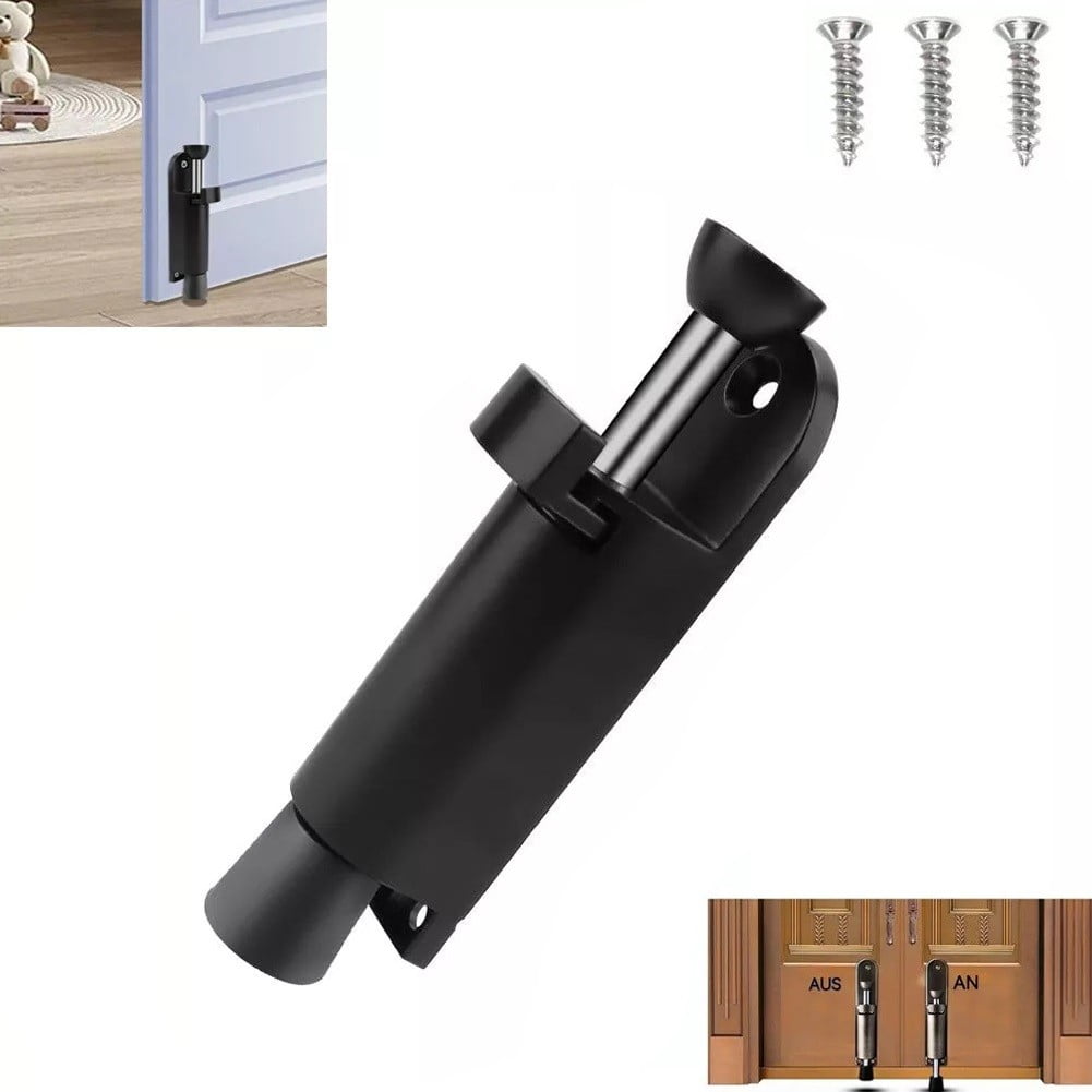 BTOER 1pc Door Stop Base Zinc Alloy Holder Spring-Loaded Release Foot ...