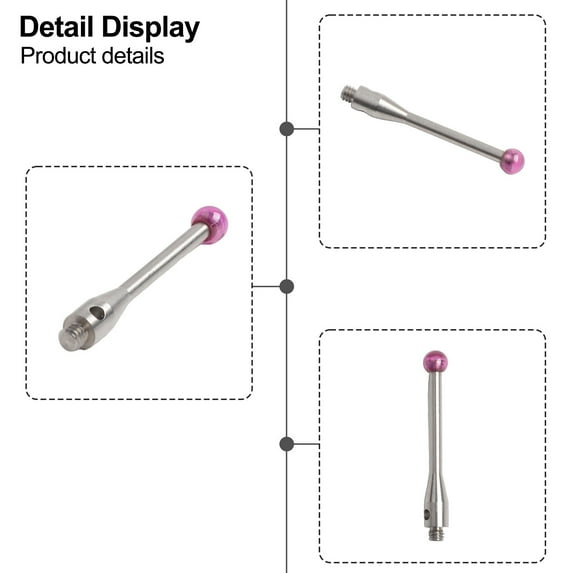 BTOER 1pcs M2 Touch Probe CMM Probe for Tips CMM Stylus Ball Gauge Head ...