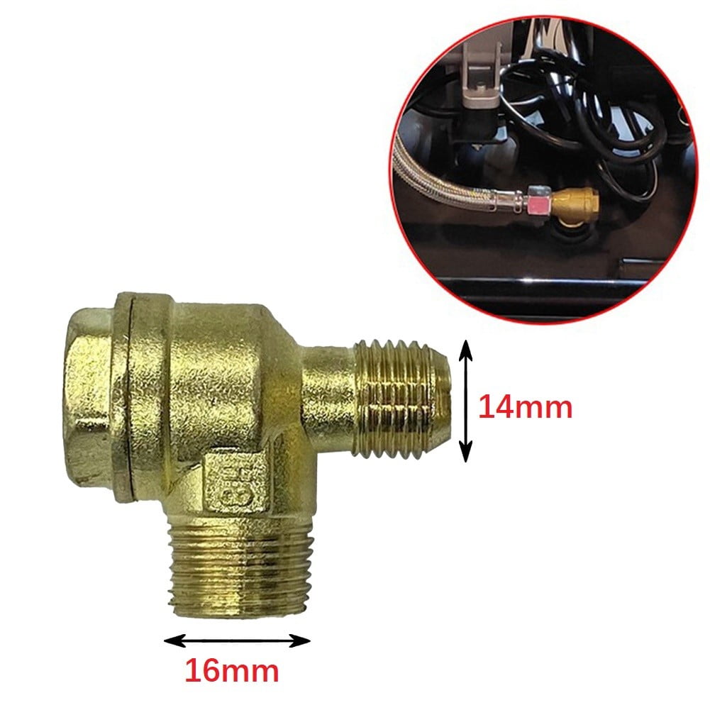 BTOER 2 Port Check Valve Zinc Alloy Male Thread Connector Tool For Air ...
