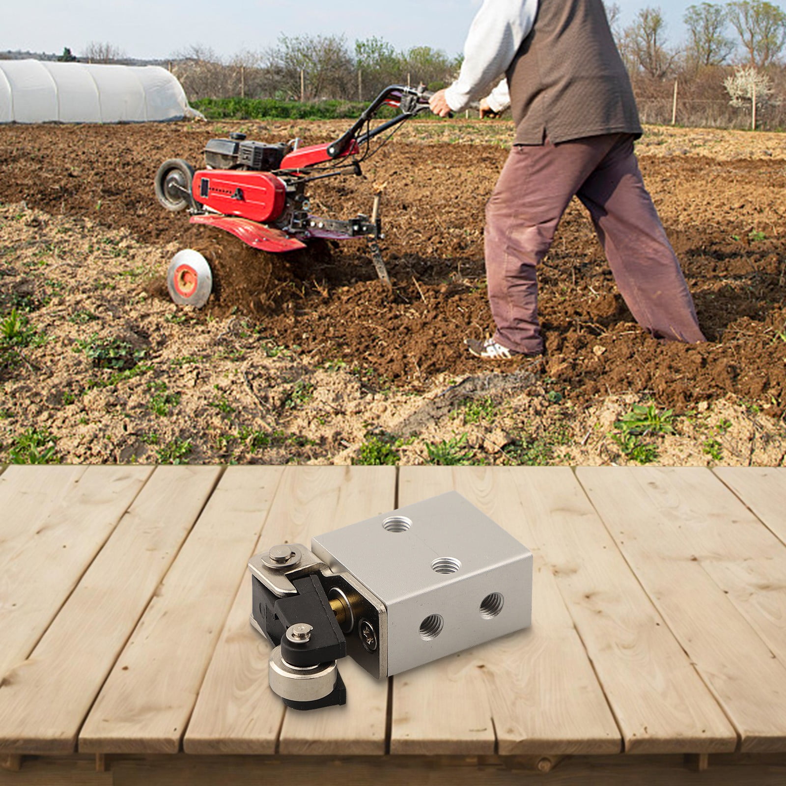 BTOER 2 Position 3-way Pneumatic mechanical valve S3R-M5 roller type mechanical valve - Walmart.com