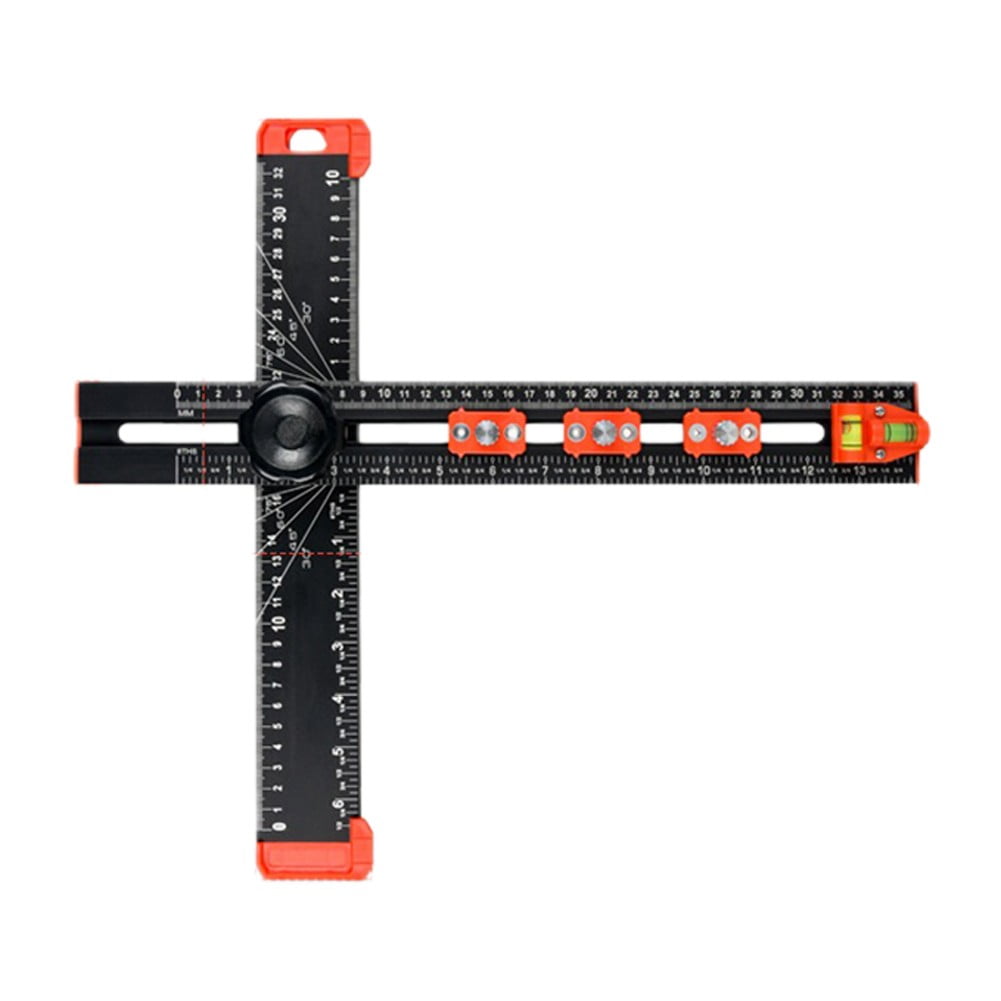 BTOER 2 in 1 40cm Drilling Positioning Ruler Angle Ruler T-Shaped ...
