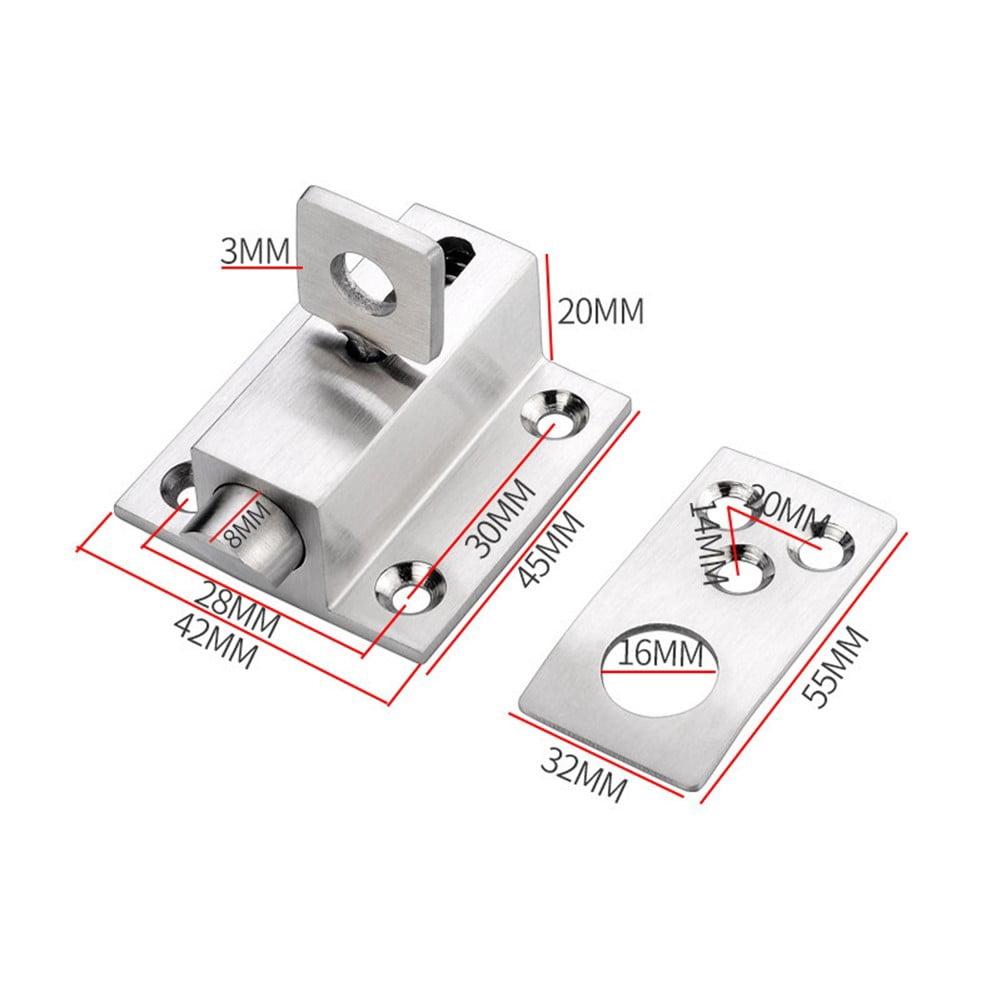 BTOER 201 Stainless Steel Self-closing Automatic Latch Door ...