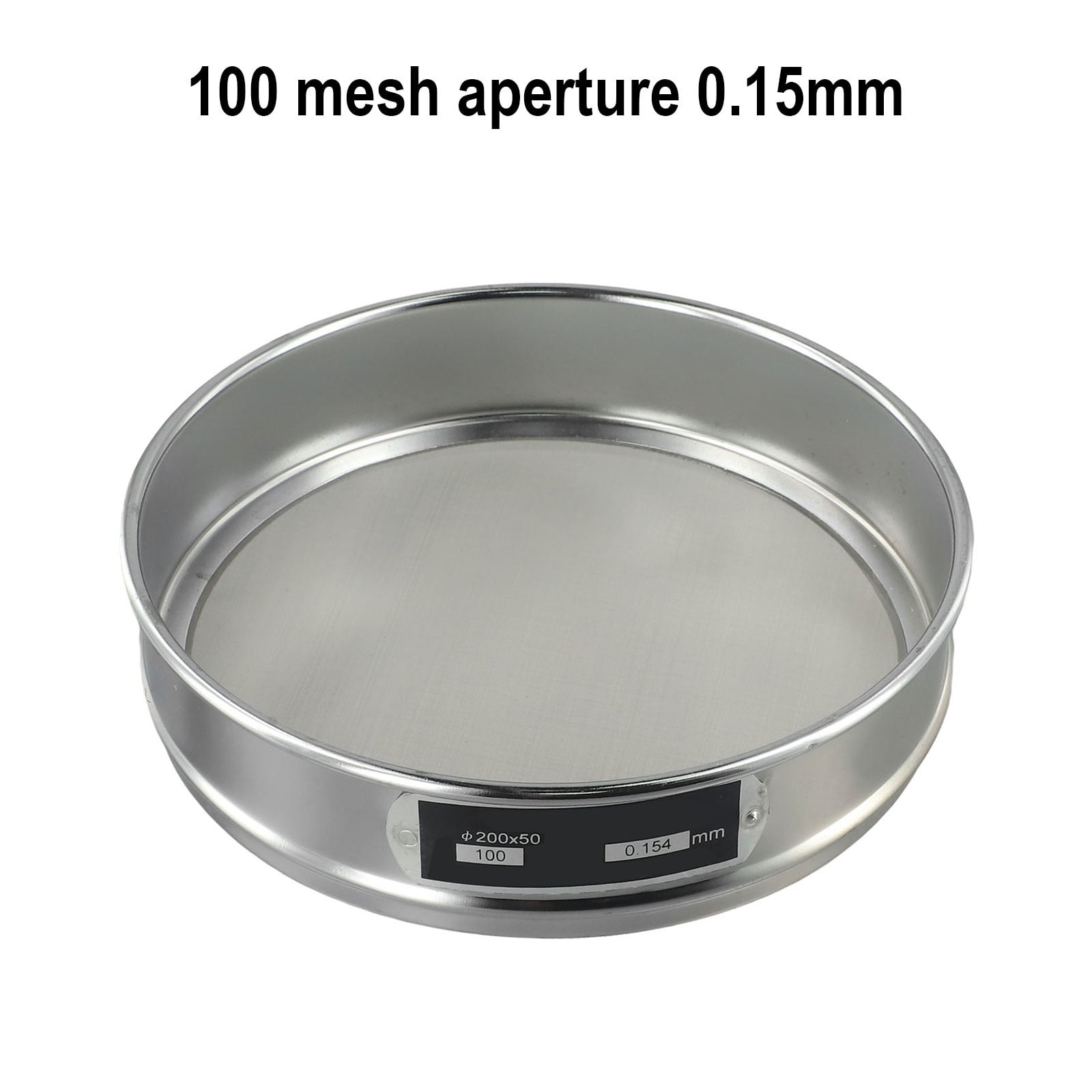 BTOER 20cm Chrome Mesh Sieve Sample Inspection Medicine Test Sieve ...