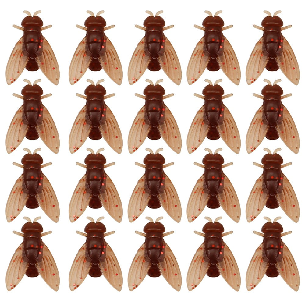BTOER 20pcs Fly Fishing Fly Soft Bait Fish Gear For Pike Salmon Trout ...