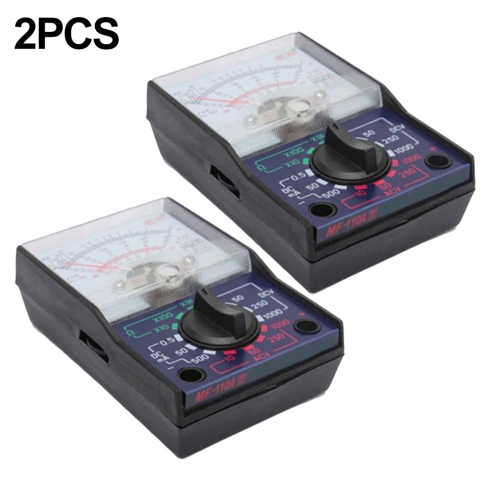 BTOER 2PC DC/AC 1000V Voltmeter 250mA Ammeter 1KΩ Resistance Meter ...