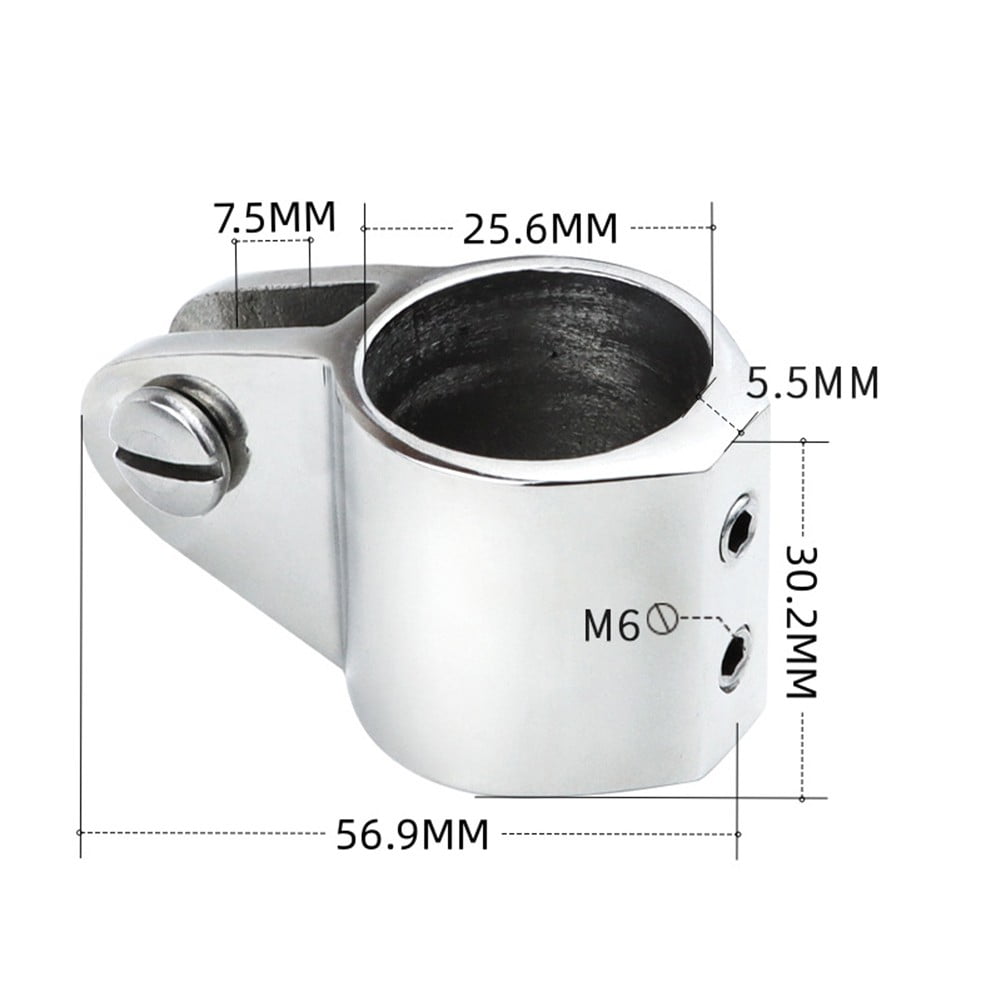 BTOER 2PCS New 22mm/25mm Boat Bimini Top Fitting Deck Hinge Slide Cap ...