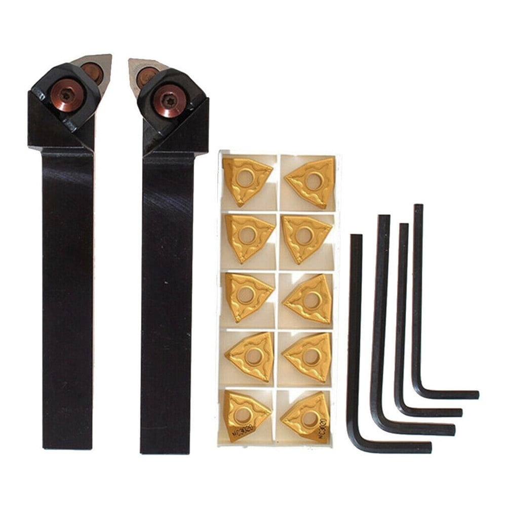 BTOER 2Pack CNC Metal Lathe 100mm Turning Tools Holder Bit Set With ...