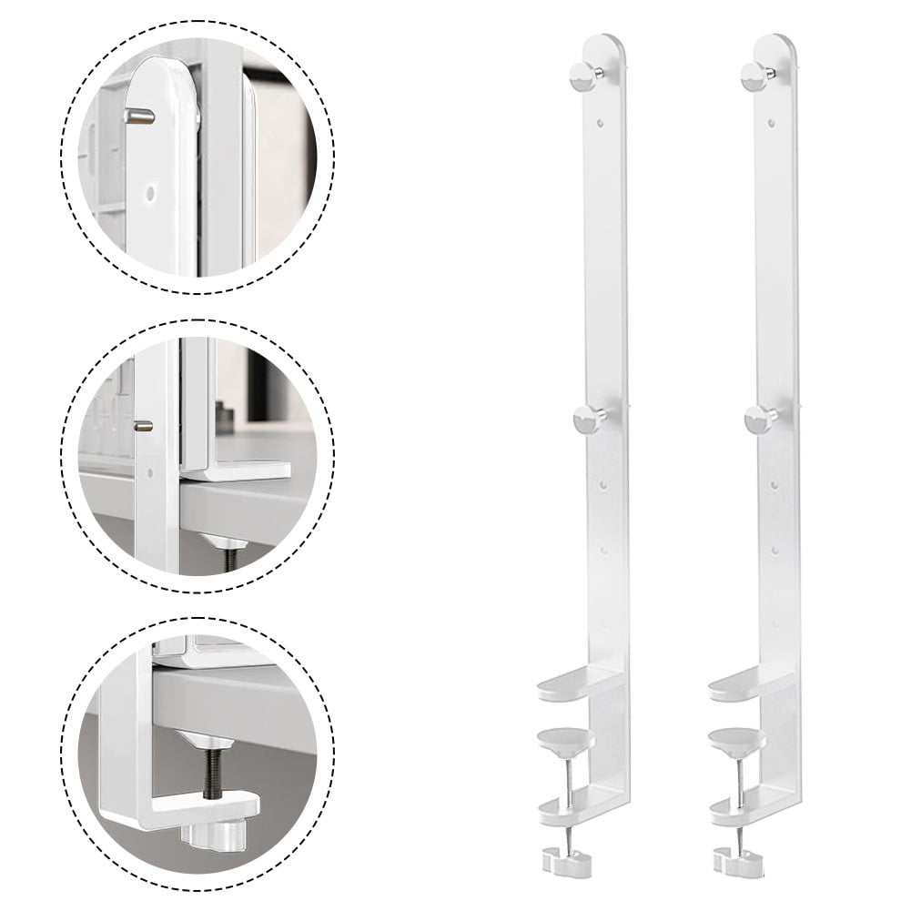 BTOER 2Pcs Extended Desk Clamp,Pegboard Fixing Bracket Desktop Fixing ...