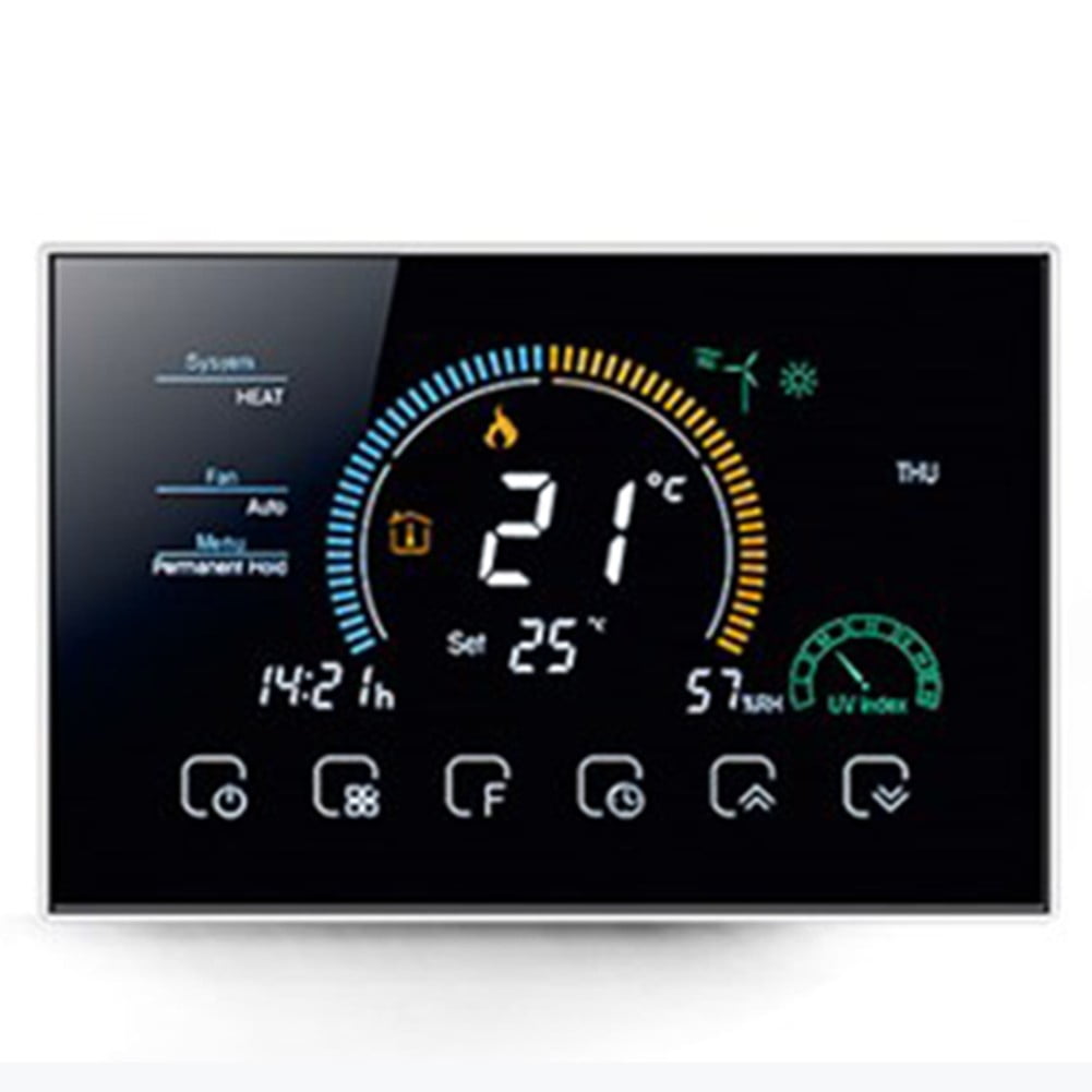 BTOER 2Pipe WiFi for Smart Central Air Conditioner Thermostat Voice ...