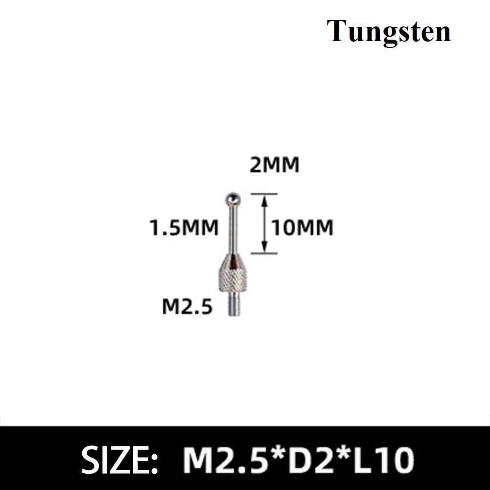 BTOER 2mm carbuncle Tungsten Steel Head M2.5 Thread Micrometer Gauge ...