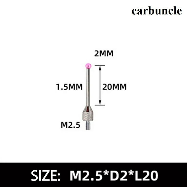 BTOER 2mm carbuncle Tungsten Steel Head M2.5 Thread Micrometer Gauge ...