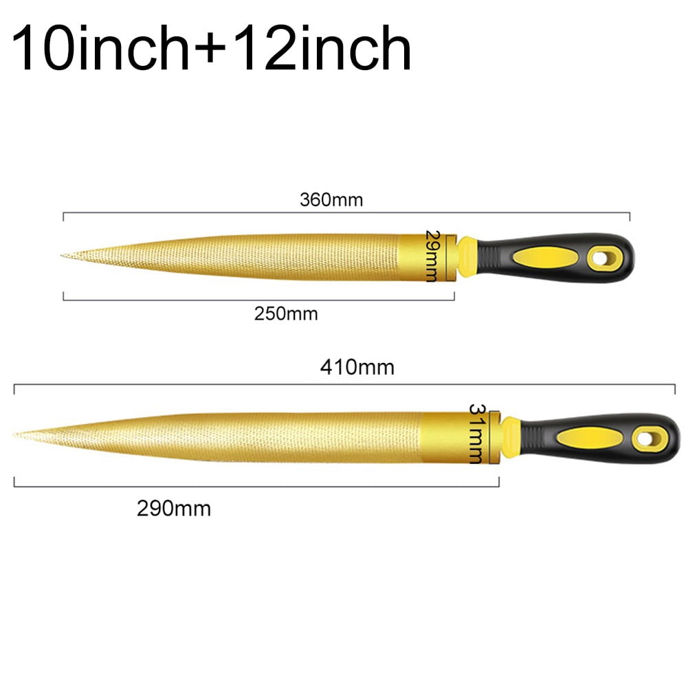 BTOER 2pcs Wooden Carving File Wood File Rasps for Woodworking Half ...